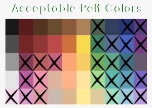 Cceptable Pelt Colors Gc Yay Fam Lit - Triangle - Free Transparent PNG ...