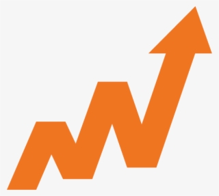 Graphic Icon Of A Line Graph Moving Upward - Arrow Moving Upwards Png ...