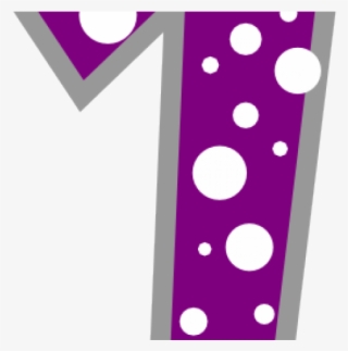 Number Clipart Polka Dot Number - Polka Dot Number 1 - Free Transparent ...