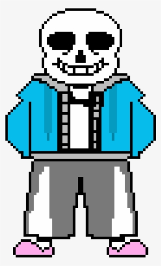My Sans Attempt No Eyes - Sans Battle Sprite Colored - Free Transparent ...