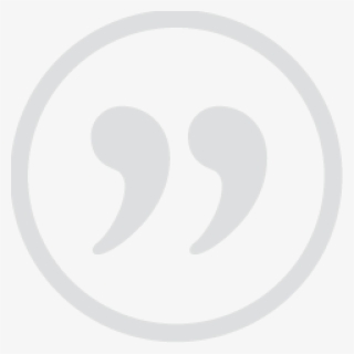 Grey Quotation Marks In Grey Circles Positioned Diagonally - Quote ...