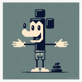 Mickey The Poo Parody Satire Characterdesign Character - Cartoon - Free ...
