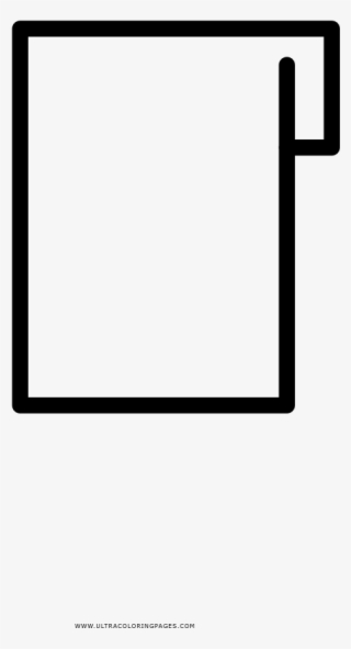Folder Coloring Page - Line Art - Free Transparent PNG Download - PNGkey