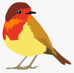 Vector Transparent Download Clipart Robin Bird - Favicon Bird - Free ...