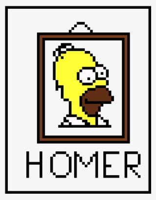 Pixel Homer - Homer Pixel Art - Free Transparent PNG Download - PNGkey