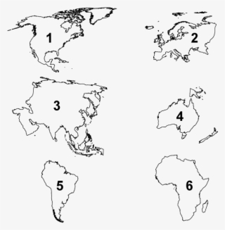 Blank Continents Maps Of The World Printable - Free Transparent PNG ...