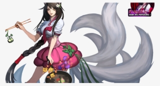 League Of Legends Ahri - Line Art - Free Transparent PNG Download - PNGkey