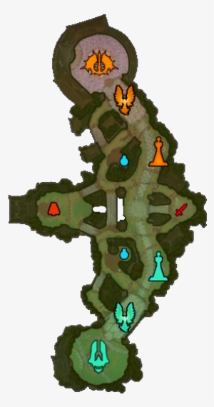 Lanes Of Smite - Smite Lane Map - Free Transparent PNG Download - PNGkey