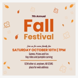 Fall Instagram Banner Template - Graphic Design - Free Transparent PNG ...