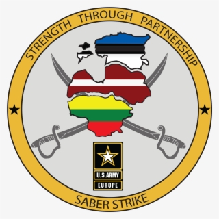 Saber Strike Logo - Latvia And Lithuania United - Free Transparent PNG ...