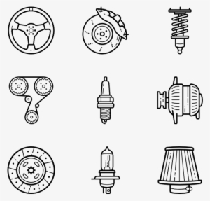 Free Car Parts Vector - Automotive Parts Vector Free - Free Transparent ...