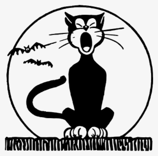 Vintage Halloween Clipart Black And White - Free Transparent PNG ...