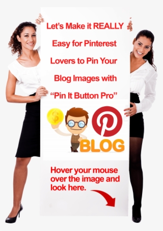 Pit It Button Appears On Top Of Any Image When The - Free Transparent ...