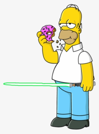 Luke Skywalker Clipart The Simpsons - Homer Simpson Jedi - Free ...