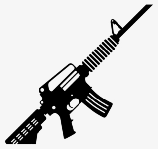 Crossed M4 Rifles Skull