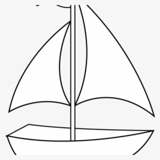 Sailboat Clipart Sailboat Clip Art Colorable Sailboat - Sail - Free ...