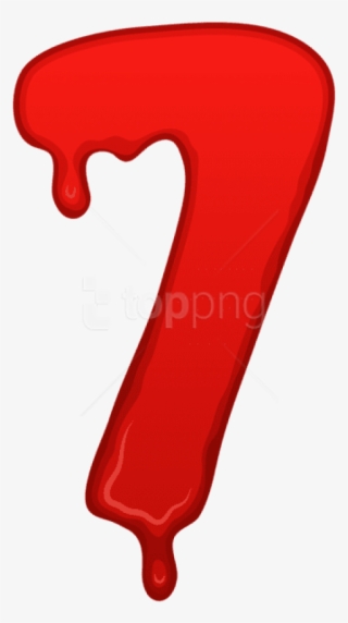 Free Png Download Bloody Number Seven Clipart Png Photo - Bloody Number ...