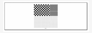 Micro Multi Slide Dot Pattern And Checkerboard Chart - Monochrome ...