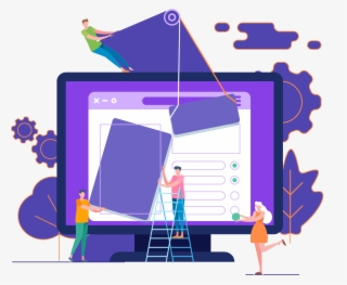 Web Design Concept - Software System Cartoon - Free Transparent PNG ...