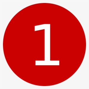 Number, 1, Red, Circle - Car Icon - Free Transparent PNG Download - PNGkey