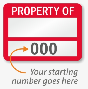 Property Of Label - Property Of Blank - Free Transparent PNG Download ...