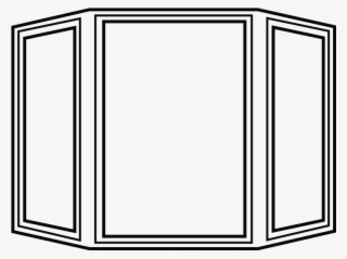 Bay Window - Line Art - Free Transparent PNG Download - PNGkey