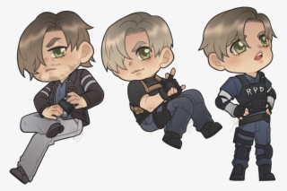 Leon Chibis - Resident Evil 2 Remake Fanart - Free Transparent PNG ...
