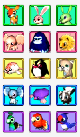 Icons Forall The Animals You Pickup In Sonic Adventure - Cartoon - Free ...