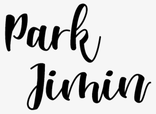 Font Park Jimin - Calligraphy - Free Transparent PNG Download - PNGkey