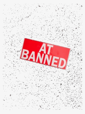 Banned Large Sticker "at Banned" - Sticker - Free Transparent PNG ...