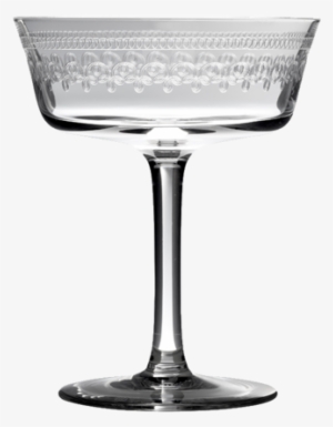 Retro Shallow Fizz Glass - Retro Cocktail Glasses - Free Transparent ...