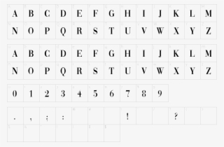 Character Map - Bank Printer Font Free Download - Free Transparent PNG ...