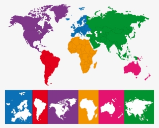 About - World Map Continent Borders - Free Transparent PNG Download ...