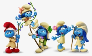 Clumsy Smurf Tripping Over Rock - Smurfs: The Lost Village (paperback ...