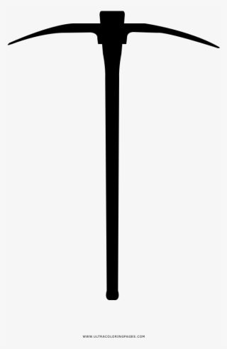 Pickaxe Coloring Page - Pickaxe Outline - Free Transparent PNG Download ...