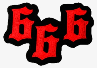 666 Sticker - Embroidered Patch - Free Transparent PNG Download - PNGkey