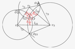 Circle Packing Metric For A Triangle - Diagram - Free Transparent PNG ...