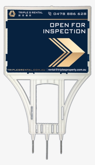 Plastic Sign Holder - Open For Inspection Signs - Free Transparent PNG ...
