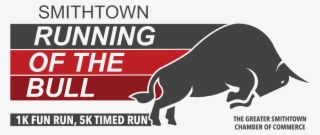 Smithtown Running Of The Bull 5k - Bull Running Logo - Free Transparent ...