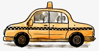 Svg Freeuse Library Statue Of Liberty Taxicabs City - Taxi New York ...