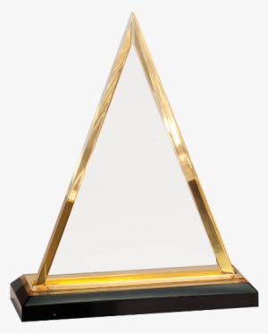 Imp801g Gold Triangle Acrylic Award Base 7 - Gold Triangle Impress ...