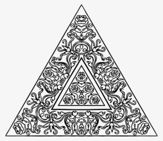 Black And White Triangle Visual Arts Drawing - Cellular Automaton ...