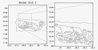 Topography Of The Island Of Puerto Rico And Area Centered - Diagram ...
