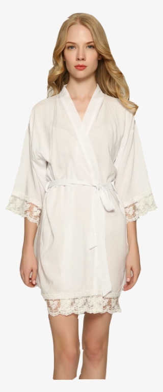 White Lace Robe - Overcoat - Free Transparent PNG Download - PNGkey