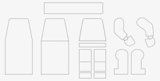 Lego Minifigure Decal Template 122151 - Line Art - Free Transparent PNG ...