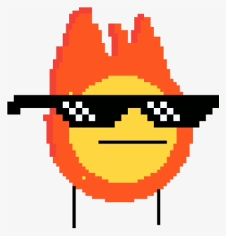 Blue Flame Boss - Fire Enemy Pixel Art - Free Transparent PNG Download ...