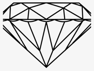 Drawn Diamond Diamond Background - Diamond Black And White Png - Free ...