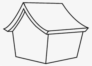 How To Draw Cartoon House - Line Art - Free Transparent PNG Download ...