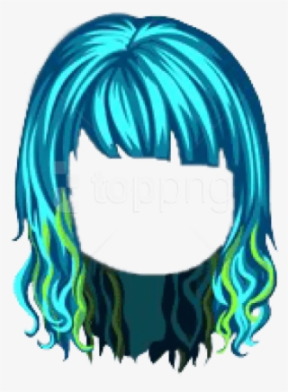 Free Png Turquoise Ninja Tribute Hair Png - Ninja Hair Transparent ...