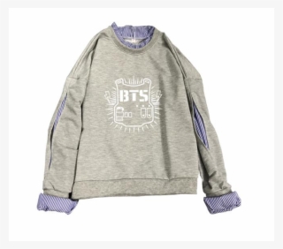Bts Bulletproof Logo Sweatshirts - Long-sleeved T-shirt - Free ...